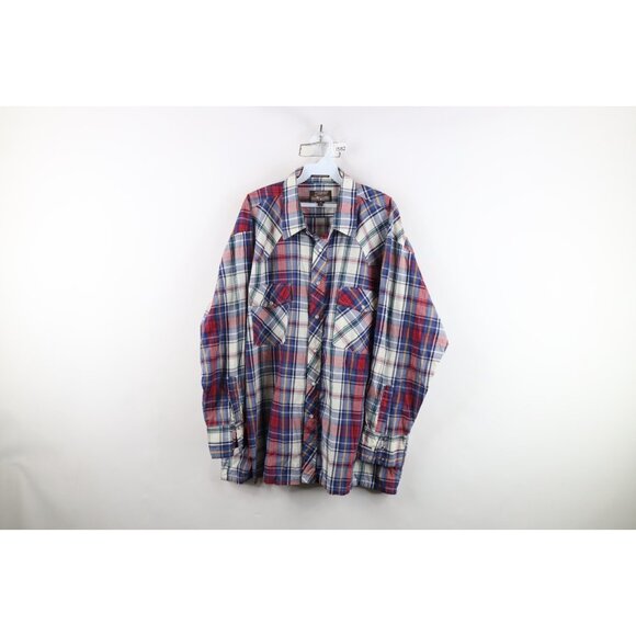 Vintage | Shirts | Vintage 7s Streetwear Mens 2xlt Square Tails Western ...